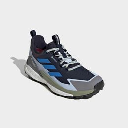 Wanderschuh adidas terrex "TERREX FREE HIKER 2.0 LOW GORE-TEX", Herren, Gr. 48, legend ink, ray blau, crystal sky, Synthetik, Textil, Schuhe Wanderschuh, wasserdicht dank Gore-Tex Membrane