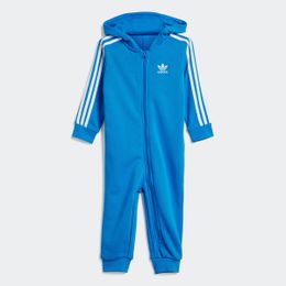 Trainingsanzug adidas originals "ONESIE", Jungen, Gr. 92, blau (blaubird), Obermaterial: 70% Baumwolle, 30% Polyester, Sportanz&uuml;ge Trainingsanzug, zweiteiliges Set, aus Baumwolle und Polyester