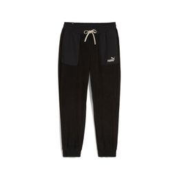 Trainingshose Puma "ESS ELEVATED WINTERIZED PANTS", Damen, Gr. XL, N-Gr, schwarz (Puma schwarz), Fleece, Obermaterial: 100% Polyester, unifarben, comfort fit normal, Hosen Trainingshose, sportlicher Look, f&uuml;r Training, aus Polarfleece, mit Nahttaschen
