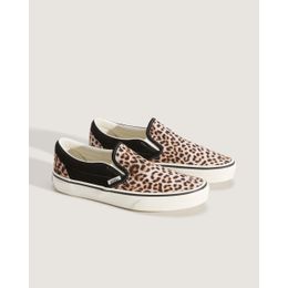 Slip-On Sneaker Vans "Classic Slip-On", Damen, Gr. 43, schwarz, leopard, Textil, Schuhe Slip-On Sneaker