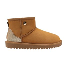 Schlupfboots Kangaroos "K-UW BROOME", Damen, Gr. 40, braun (tan), Textil, Schuhe Schlupfboots, Winterschuhe, Winterboots, Snowboots, Schlupfstiefel