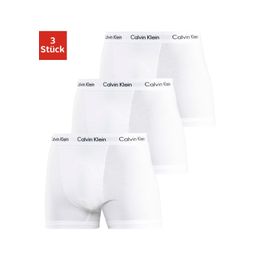Boxer "CK Boxer 3x", Herren, Gr. M (6), 3 Stk., wei&szlig;, Obermaterial: 95% Baumwolle, 5% Elasthan, Calvin Klein Underwear, Unterhosen Boxer, mit Logoschriftzug am Bund, Topseller