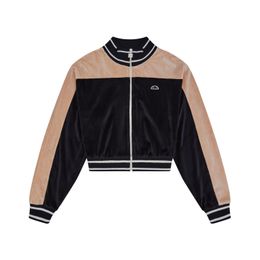 Blouson Ellesse "BLOOM CROPPED TRACK TOP", Damen, Gr. 34, schwarz, Obermaterial: 100% Polyester, Jacken Blouson