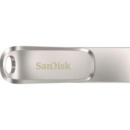 Sandisk USB-Stick "Ultra Dual Drive Luxe USB Type-C&trade; 256 GB", silber (silberfarben), 256GB GB, USB-Sticks, USB-Stick