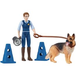 Spielfigur Schleich "POCKET SET, Polizeieinsatz (81466)", bunt, Spielfiguren, Kinder, Kunststoff, Spielfigur