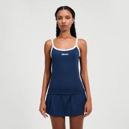 Tanktop Ellesse "DOLCE VEST", Damen, Gr. 42 (14), blau (navy), Obermaterial: 78% Baumwolle, 22% Polyester, Tops Tanktop