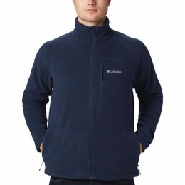 Fleecejacke Columbia "FAST TREK II FULL ZIP FLEECE", Herren, Gr. L, blau (marine), Fleece, Obermaterial: 100% Polyester, normal, hoch geschlossener Ausschnitt, abgerundeter Saum, Jacken Fleecejacke, sportlicher Stil, mit Rei&szlig;verschluss, windabweisend, w&auml;rmend