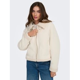 Cordjacke Only "ONLKINGSTON CORD BOND JACKET CC OTW", Damen, Gr. S, birch detail:birch, Web, Obermaterial: 98% Polyester, 2% Elasthan, unifarben, regular fit, Umschlagbund, Jacken Cordjacke