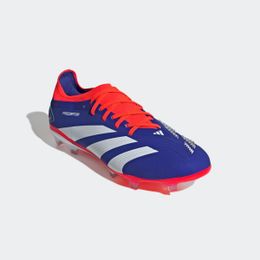 Fu&szlig;ballschuh adidas Performance "PREDATOR PRO FG", Gr. 47, wei&szlig; (cloud wei&szlig;, solar rot, lucid blau), Synthetik, Textil, Schuhe Fu&szlig;ballschuh, f&uuml;r Rasenpl&auml;tze
