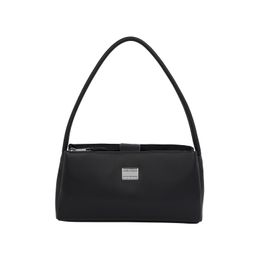 Umh&auml;ngetasche Tommy Jeans "TJW AMERICAN COOL SHOULDER BAG", Damen, Gr. B/H/T: 28cm x 13cm x 9cm, schwarz, Lederimitat, Taschen Umh&auml;ngetasche, Damen Clutch, Henkeltasche, Mini Bag mit Logo-Schmuckelement