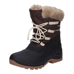 Winterstiefel Spirale "Evelin" Gr. 42, braun (braun, schwarz), 42, Obermaterial: 50% PVC PVC. 50% Nylon NY., Schuhe, Winterstiefel