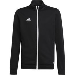 Trainingsjacke adidas Performance "ENT22 TK JKTY", Damen, Gr. 140, schwarz, Obermaterial: 100% Polyester, bestickt, Jacken Trainingsjacke