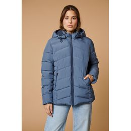 Steppjacke ZABAIONE "Jacket Ma44ndy", Damen, Gr. XXL, blau (arctic blau), Web, Obermaterial: 100% Polyester, unifarben, normal, Jacken Steppjacke