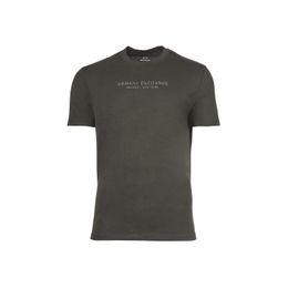 T-Shirt Armani Exchange "T-Shirt T-SHIRT 1er Pack", Herren, Gr. XL, grau (anthrazit (chimera)), Obermaterial: 100% Baumwolle CO., Shirts T-Shirt
