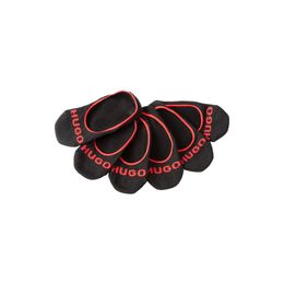 F&uuml;&szlig;linge HUGO UNDERWEAR "3P SL PLUSH LOGO CC", Herren, Gr. 43-44, schwarz (schwarz 001), Baumwollmischung, unifarben, elastisch, Socken F&uuml;&szlig;linge, mit kontrastfarbenem HUGO-Schriftzug