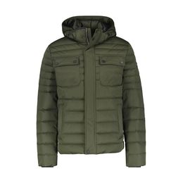 Steppjacke Lerros, Herren, Gr. XL, gr&uuml;n (olive), Web, Obermaterial: 100% Polyester, leicht gl&auml;nzend, regular fit h&uuml;ftbedeckend, Jacken Steppjacke, warm gef&uuml;ttert und wasserabweisend