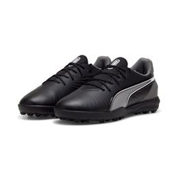 Fu&szlig;ballschuh Puma "KING MATCH TT JR", Kinder, Gr. 34, schwarz (Puma schwarz, Puma wei&szlig;, cool schwarz gray), Synthetik, Schuhe Fu&szlig;ballschuh, f&uuml;r synthetische Hartpl&auml;tze