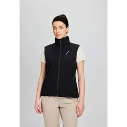 Softshellweste Icepeak "BRUSH", Damen, Gr. 36, basic schwarz, Obermaterial: 100% Polyester, Westen Softshellweste