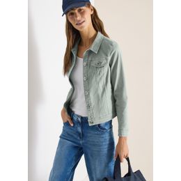 Jeansjacke Cecil, Damen, Gr. S (38), mint sea gr&uuml;n, Denim/Jeans, Obermaterial: 98% Baumwolle, 2% Elasthan. Futter: 100% Baumwolle, unifarben, regular fit normal, gerader Abschluss, Jacken Jeansjacke, mit Brust Taschen