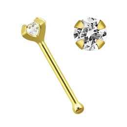 Adelia&acute;s Nasenpiercing ADELIA&acute;S "Piercing Piercing Nasenpiercing", gold, Piercings, Damen, Gelbgold 750, Nasenpiercing