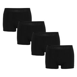 Boxer Fila, Herren, Gr. M, 200, schwarz, Single Jersey, Obermaterial: 95% Baumwolle, 5% Elasthan, k&ouml;rpernah, Unterhosen Boxer, ohne Eingriff, Multipack