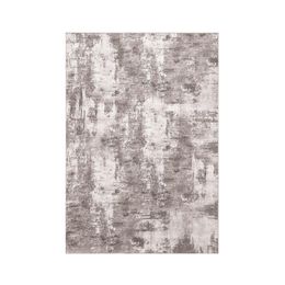 Teppich Kayoom "Visionary 132", taupe, B:160cm H:8mm L:230cm, Polyester, Teppiche, Teppich, Kurzflor, Vintage, Patchwork Muster, Modernes Muster