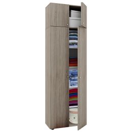 Kleiderschrank Vcm "Kleiderschrank Jugendschrank Vandol Dreht&uuml;ren SA", braun (sonoma, eiche (s&auml;gerau)), B:70cm T:40cm, Obermaterial: 100% Holz Wood., Schr&auml;nke, Kleiderschrank