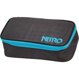 Federtasche Nitro "Pencil Case XL", Kinder, grau (grau, blau), Polyester, Schreibger&auml;teetuis Federtasche, Federm&auml;ppchen, Schlamperm&auml;ppchen, Faulenzer Box, Stifte Etui