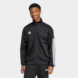 Trainingsjacke adidas Sportswear "TIRO", Herren, Gr. S, schwarz-wei&szlig; (schwarz, wei&szlig;), Obermaterial: 70% Polyester, 30% Baumwolle, Jacken Trainingsjacke