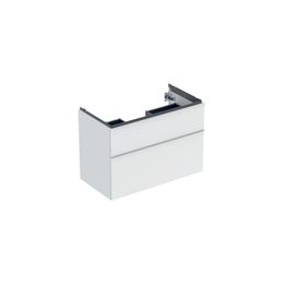 Geberit Waschtischunterschrank iCon 88,8x61,5x47,6cm, 2 L, we. ma/Gr we. ma (502305013)