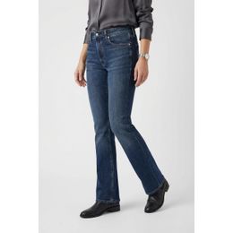 Bootcut-Jeans Calvin Klein Jeans, Damen, Gr. 32, L&auml;nge 34, midtown blau, Denim/Jeans, Obermaterial: 98% Baumwolle, 2% Elasthan, skinny fit, Jeans Bootcut-Jeans, Boot-cut-fit