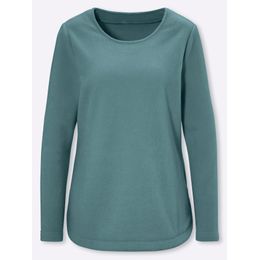 Fleeceshirt Classic Basics "Fleece-Shirt", Damen, Gr. 46, gr&uuml;n (jade), 100% Polyester, unifarben, Shirts Fleeceshirt