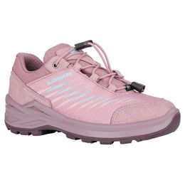 Wanderschuh Lowa "ZIRROX II GTX LO JR", Jungen, Gr. 33, rosa (altrosa, rose), Synthetik, Textil, Schuhe Wanderschuh, wasserdicht dank Gore-Tex Membrane
