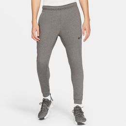 Trainingshose Nike "DRI-FIT MEN'S TAPERED TRAINING PANTS", Herren, Gr. S, N-Gr, grau (anthrazit), Obermaterial: 61% Baumwolle, 39% Polyester, Hosen Trainingshose