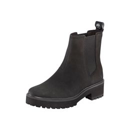 Schn&uuml;rboots Timberland "CARNABY COOL MID CHELSEA BOOT", Damen, Gr. 37,5, schwarz (jet schwarz), Leder, Schuhe Schn&uuml;rboots, Stiefelette, Winterschuhe, Ankle Boots