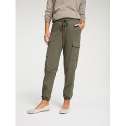 Jogger Pants Heine, Damen, Gr. 34, Normalgr&ouml;&szlig;en, braun (schlamm), 70% Baumwolle, 25% Polyester, 5% Elasthan, unifarben, lang, Hosen Jogger Pants