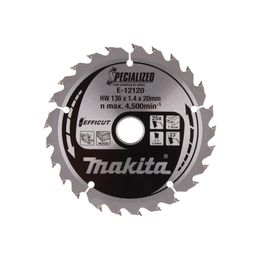 Makita S&auml;geblatt 136x1,4x20, 25Z EFFICUT Holz (E-12120)