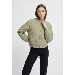 Cordjacke Only "ONLSAP CORDUROY BOMBER CC OTW", Damen, Gr. L, mermaid, Cord, Obermaterial: 100% Baumwolle, unifarben, normal, Jacken Cordjacke, gesteppte Details