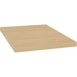 Arbeitsplatte Optifit "Luzern", eichefarben hell, B:110cm H:3,8cm T:60cm, Holzwerkstoff, Tischplatten, Arbeitsplatte, 38 mm stark, Tiefe 60 cm, gro&szlig;e Auswahl an Breiten