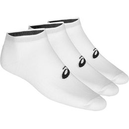 Sportsocken asics, Damen, Gr. 47-49, wei&szlig;, Obermaterial: 70% Baumwolle, 16% Nylon, 11% Polyester, 3% Elasthan, Socken Sportsocken, F&uuml;&szlig;ling-Design, mit Feuchtigkeitsmanagement, ergonomische Form