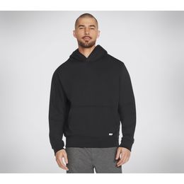 Kapuzensweatshirt Skechers, Herren, Gr. L, schwarz (bold schwarz), Obermaterial: 70% Baumwolle, 30% Polyester, Sweatshirts Kapuzensweatshirt