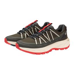 Wanderschuh Jack Wolfskin "WILD HIKE TEXAPORE LOW M", Herren, Gr. 40, obsidian moss, Synthetik, Schuhe Wanderschuh, wasserdicht, Trekkingschuh