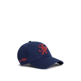 Baseball Cap Tommy Hilfiger "TH SCRIPT SOFT 6 PANEL", Damen, preppy navy, Web, Baumwolle, Caps Baseball Cap, mit Logo-Stickerei, Umfang 58 cm