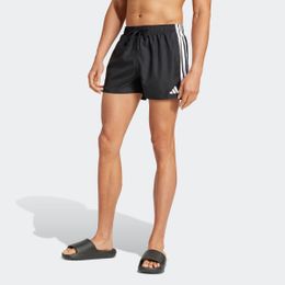 Badeshorts adidas Performance "3-STREIFEN 3-INCH", Herren, Gr. XXL, N-Gr, schwarz-wei&szlig; (schwarz, wei&szlig;), Gewirkt, Obermaterial: 100% Polyester, Badehosen Badeshorts