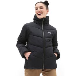 Steppjacke Vans "FOUNDRY PUFF MTE", Damen, Gr. L, schwarz, Obermaterial: 100% Polyester. Futter: 100% Polyester. Wattierung: 100% Polyester, Basic h&uuml;ftlang, Jacken Steppjacke