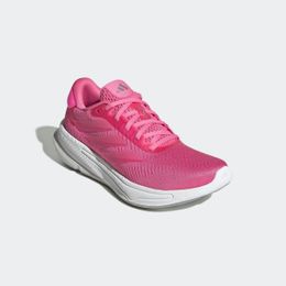 Laufschuh adidas Performance "SUPERNOVA EASE", Damen, Gr. 40, silber (pink fusion, shock pink, silber metallic), Synthetik, Textil, Schuhe Laufschuh, f&uuml;r mehr Komfort
