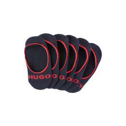 F&uuml;&szlig;linge HUGO UNDERWEAR "3P SL PLUSH LOGO CC", Herren, Gr. 43-44, blau (dunkelblau 401), Baumwollmischung, unifarben, elastisch, Socken F&uuml;&szlig;linge, mit kontrastfarbenem HUGO-Schriftzug