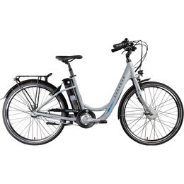 Z&uuml;ndapp E-Bike Z&Uuml;NDAPP "Green 2.7" Gr. 46, grau, Elektrofahrr&auml;der, 46cm, 26 Zoll (66,04cm), E-Bike, Pedelec, Elektrofahrrad f&uuml;r Damen u. Herren