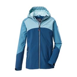Funktionsjacke Killtec "KOS 158 GRLS JCKT", Kinder, Gr. 164, ocean, Obermaterial: 100% Polyester;Futter: 100% Polyester, Jacken Funktionsjacke, Wind- und wasserdichte M&auml;dchenjacke mit Teflon EcoElite&trade;