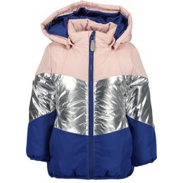 Kurzjacke Blue Seven, M&auml;dchen, Gr. 92, lila (flieder orig), Web, Obermaterial: 100% Polyester, mehrfarbig, normal Po-bedeckend, elastischer Bund, Jacken Kurzjacke, mit abnehmbarer Kapuze